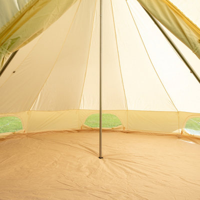 4M Canopy Bell Tent with Detachable Canopy & 100% Cotton Canvas, Free ...