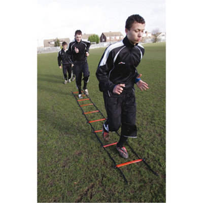 4m Flat Agility Speed Ladder Kit - Football Rugby Footwork Training ...