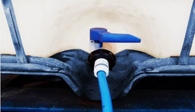4m IBC Water Tank Linking Kit with 1/2" Hose & 3-Way Connector ...