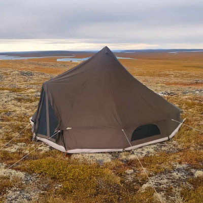 4M Kokoon Deluxe Bell Tent with Chimney Fitting, 100% Cotton Canvas ...