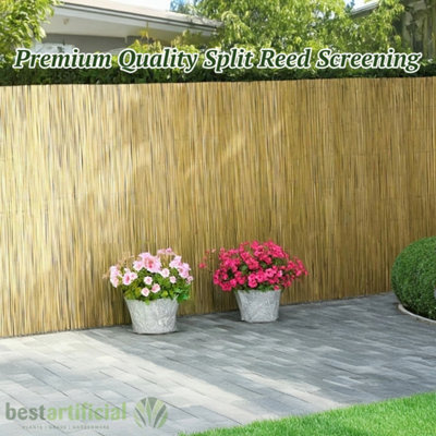 4m x 1.2m Split Reed Fencing Screening Rolls for Garden Outdoor Privacy