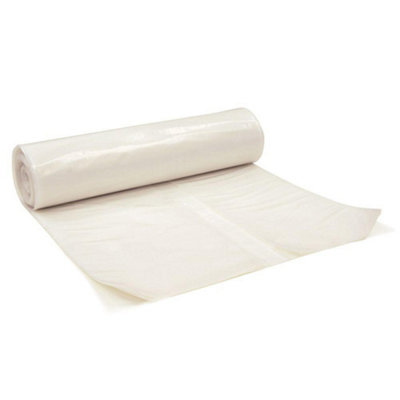 4M X 10M 1000G CLEAR HEAVY DUTY POLYTHENE PLASTIC SHEETING GARDEN DIY ...