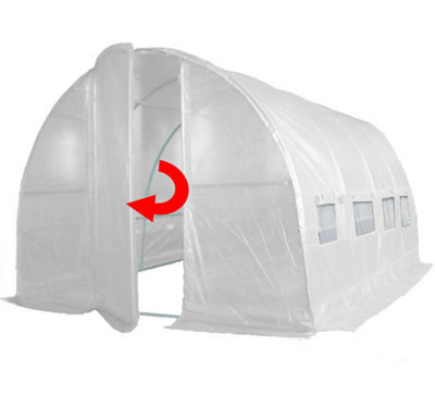 4M X 3M (13' X 10' APPROX) PRO+ WHITE POLY TUNNEL