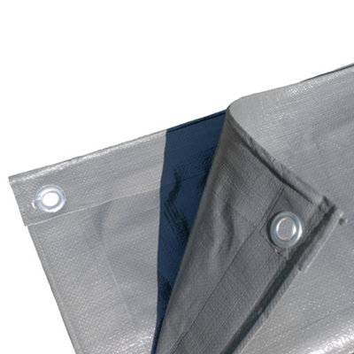 4m x 4m Heavy duty gray waterproof tarpaulin/ground sheet ,uv resistant ...