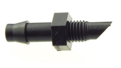 4mm Barb-to-Thread Micro Adaptor for Micro Irrigation Systems, Plastic ...