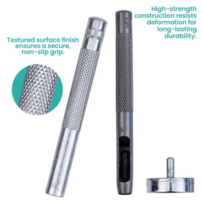 4mm Eyelets with Hand Tools, 100pcs Grommets Eyelets, 4 Colours