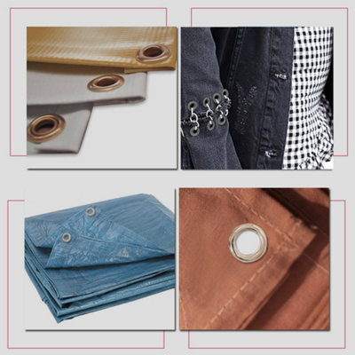 4mm Eyelets with Hand Tools, 100pcs Grommets Eyelets, 4 Colours