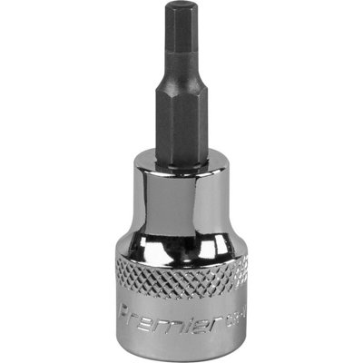 4mm Forged Hex Socket Bit - 3/8" Square Drive - Chrome Vanadium Wrench ...