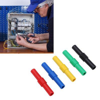4mm Insulated Female Banana Coupler Adapter in 5 Colors for Inverters ...