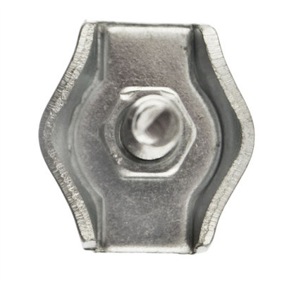 4mm Simplex Wire Rope / Cable Clamp Grips 24 PACK Zinc Plated