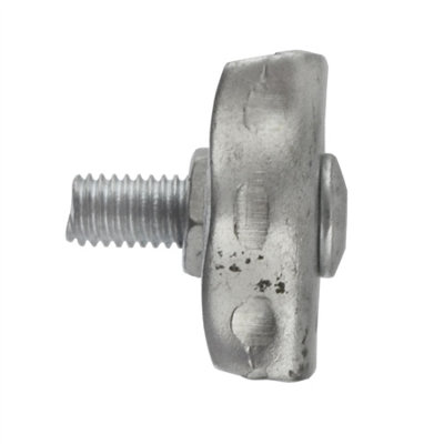 4mm Simplex Wire Rope / Cable Clamp Grips 6 PACK Zinc Plated