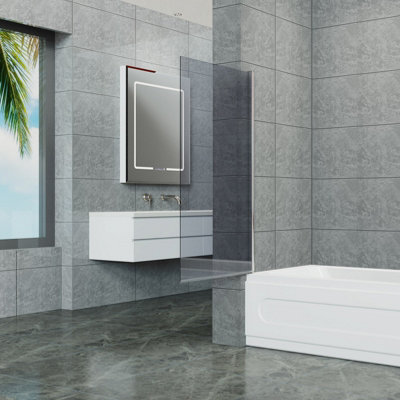 4mm Thickness Toughened Safety Tempered Grey Glass Shower Screen