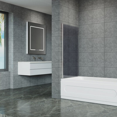 4mm Thickness Toughened Safety Tempered Grey Glass Shower Screen