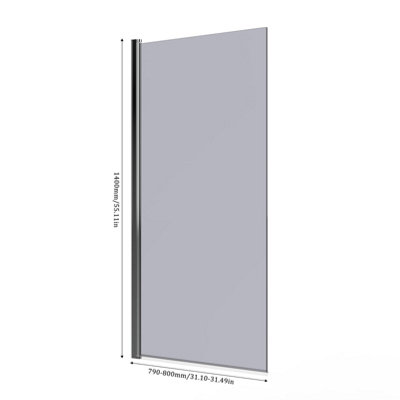 4mm Thickness Toughened Safety Tempered Grey Glass Shower Screen