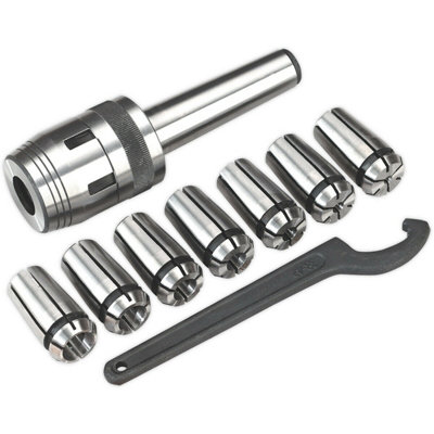4mm to 16mm Mill Chuck Set MT3-M12 - Suits ys08796 Mini Drilling ...
