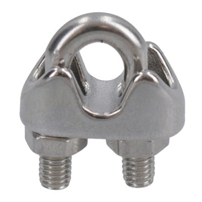 4mm Wire Rope / Cable Grip / Clamp Stainless Steel 316 Marine Grade DK45