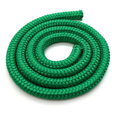 4mm x 10 metres / 32.8 ft of Green Polypropylene Rope, Solid Braided ...