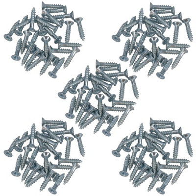 4mm x 20mm PZ2 Drive Countersunk Wood Chipboard Screws Fasteners 140pc ...