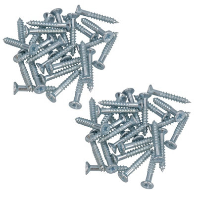 4mm x 25mm PZ2 Drive Countersunk Wood Chipboard Screws Fasteners 52pc
