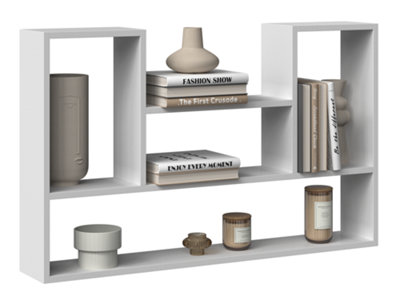 4P Bilbao Wall-Mounted Shelf White | DIY at B&Q