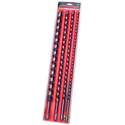 4pc 600mm Long Wood Auger Drill Bit Set Hex Shank 8mm 12mm 16mm 24mm ...