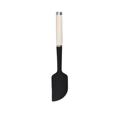 4pc Almond Cream Cooking Utensil Set with Wire Whisk, Strainer, Spoon ...