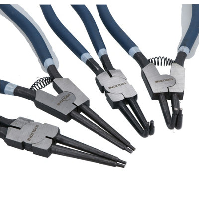 4PC EXTRA LARGE 13" CIRCLIP PLIERS INTERNAL EXTERNAL O RING SNAP RING SET