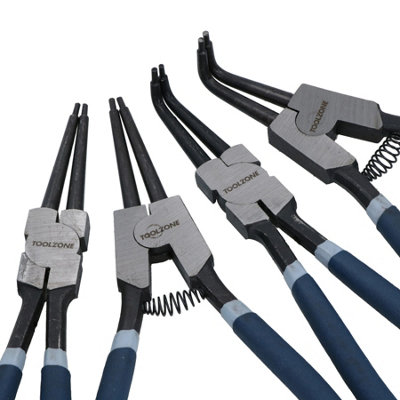4PC EXTRA LARGE 13" CIRCLIP PLIERS INTERNAL EXTERNAL O RING SNAP RING SET