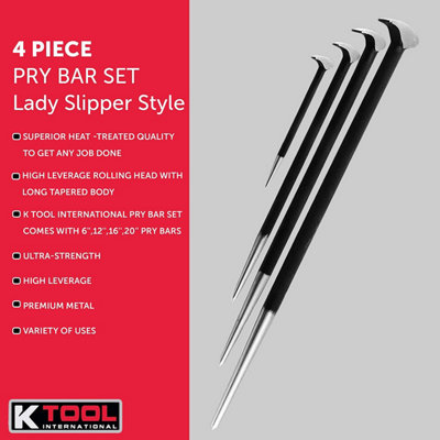 4pc Lady Foot Pry Bar Set - K Tool International