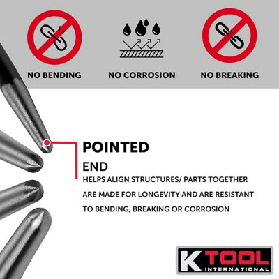 4pc Lady Foot Pry Bar Set - K Tool International