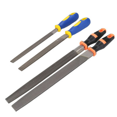 4pc Metalworking Metal Engineering T12 Files Half Round + Flat 150mm ...