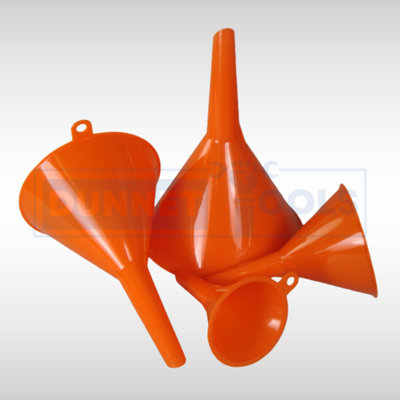 4pc Plastic Funnel Set Fuel Oil Water Coolant Car Van Motorbike ...