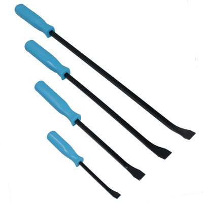 4pc Pry Bar Crow Bar Wrecking Moving Bar Lever Puller Set 180mm - 575mm