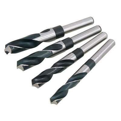 4pc Reduced Shank HSS Drill Bits 14mm, 16mm, 18mm, & 20mm Bits (Neilsen ...