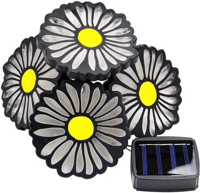 Buy 4pc Set Daisy Solar Powered Walkway Pathway Lights - Weather ...