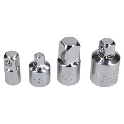 4pc Socket Adaptor Adapter Reducer Step Up Down 1/4" - 1/2" Drive ...