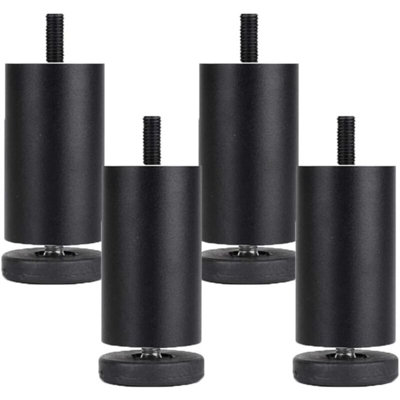 4Pcs Adjustable Furniture Feet, Aluminum Alloy Furniture Legs, Round ...
