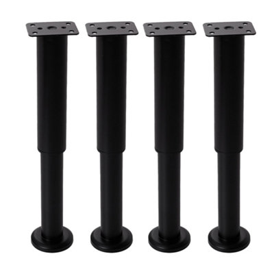 4PCS ADJUSTABLE METAL FURNITURE LEGS FOR CABINET OR TABLE SUPPORT ...