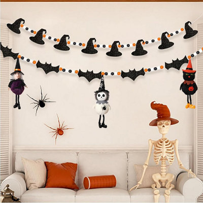 4PCS Halloween Decoration Pendant, Witches Hanging Plushie Doll ...