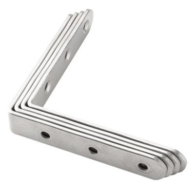 4pcs L-shaped Stainless Steel Bracket Corner Brace Set