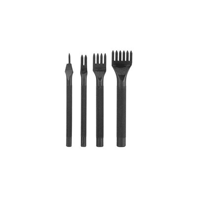 4pcs Leather Hole Punch Sewing Tools Jagged Lacing Perforation Tools ...