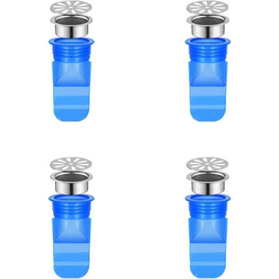 4pcs Silicone Floor Drain Sink Bath Sink Drain Plugs Multi function ...