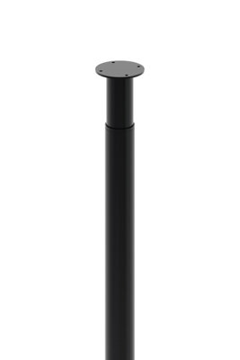 4PCS Sleek Black Round Metal Table Legs for Modern Table & Furniture ...