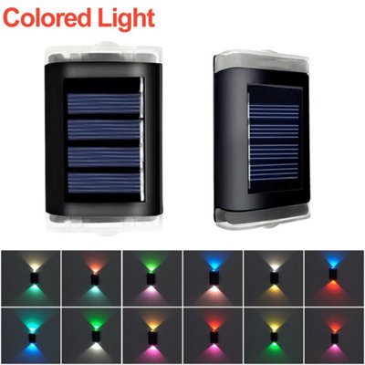 4Pcs Solar LED Outdoor Lights for Fence Door Stair Garden Path