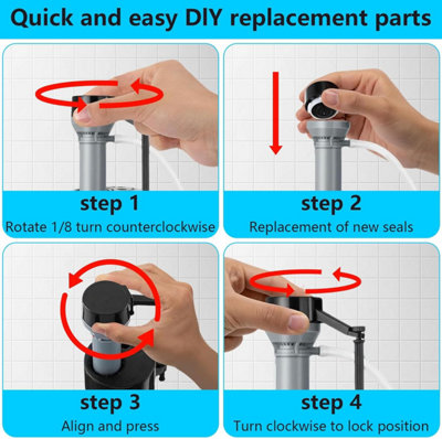 4Pcs Toilet Cistern Float Valve Diaphragm Washer Set/Multi/Pressure ...