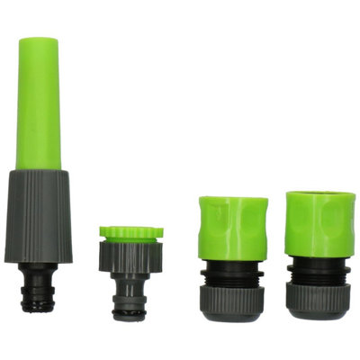 4PCS Universal Garden Hose Connector Set with Sprayer for Garden Use ...