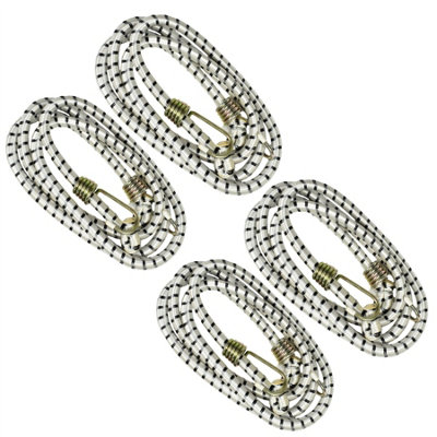 4pk Heavy Duty 72" 1.8 Metres Bungee Rope Strap Cord Tie Down Holder ...