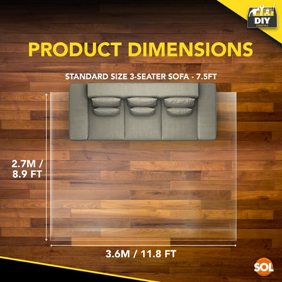 4pk Plastic Dust Sheets for Decorating 3.6m x 2.7m, Large Dust Sheets ...