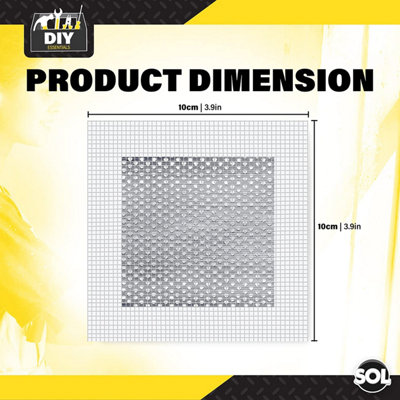4pk Wall Repair Patch 10 x 10cm - Plasterboard Repair Wall Patch - Self ...