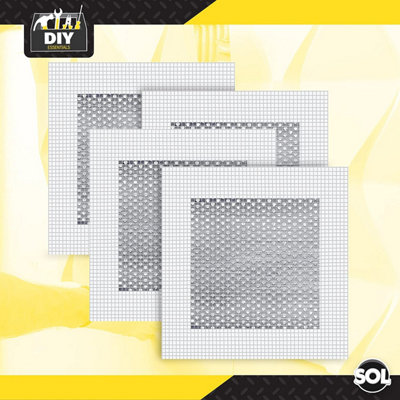 4pk Wall Repair Patch 10 x 10cm - Plasterboard Repair Wall Patch - Self ...
